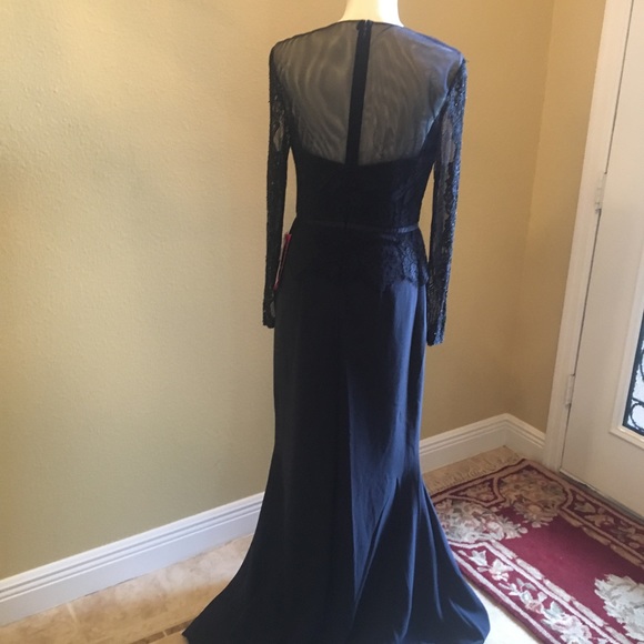 JS Collections | Dresses | Js Collections Navy Gown Nwt | Poshmark